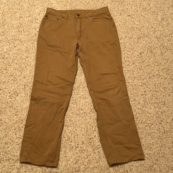 Polo Ralph Lauren | Pants | Polo Ralph Lauren Authentic Dungarees Riveted Khaki Chino Pants Tan ...